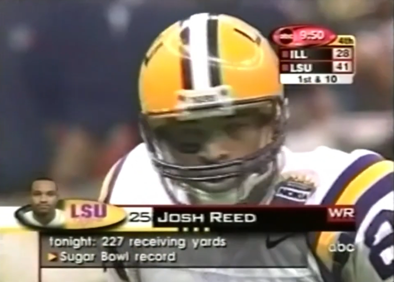 Video: LSU's Josh Reed Destroys Illinois in the Sugar Bowl